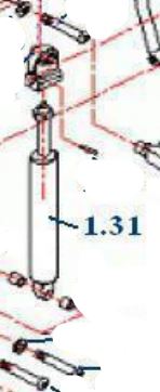 Tiller Gas Strut assembly for TGA Mystere Mobility Scooter — Discount ...